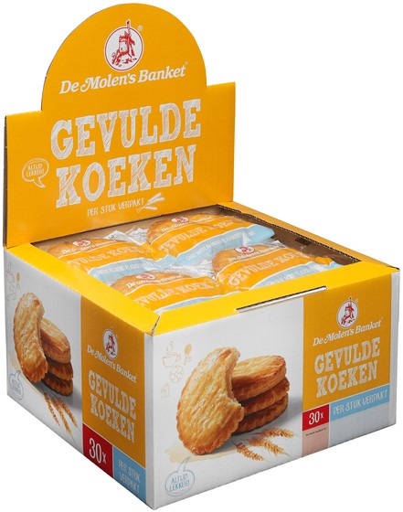 Koeken De Molen Gevulde koeken 30x50gr - Sijbes Ergonomie