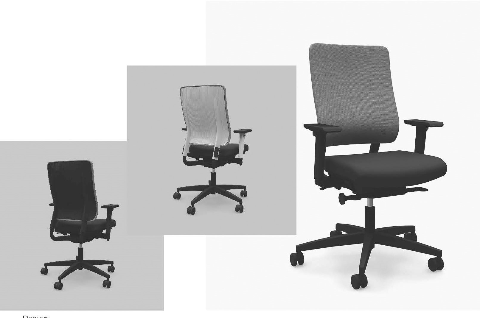 Viasit Drumback Creation bureaustoel - ROSÉ - ZWART - Sijbes Ergonomie